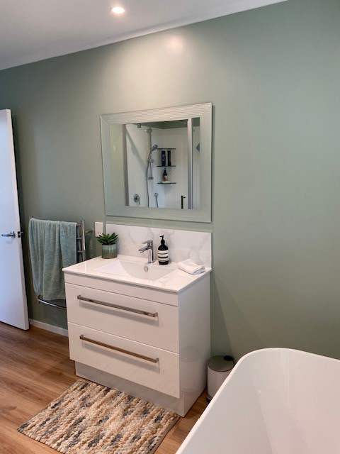 A 1990s home gets a nature-inspired refresh using Resene Merino and ...