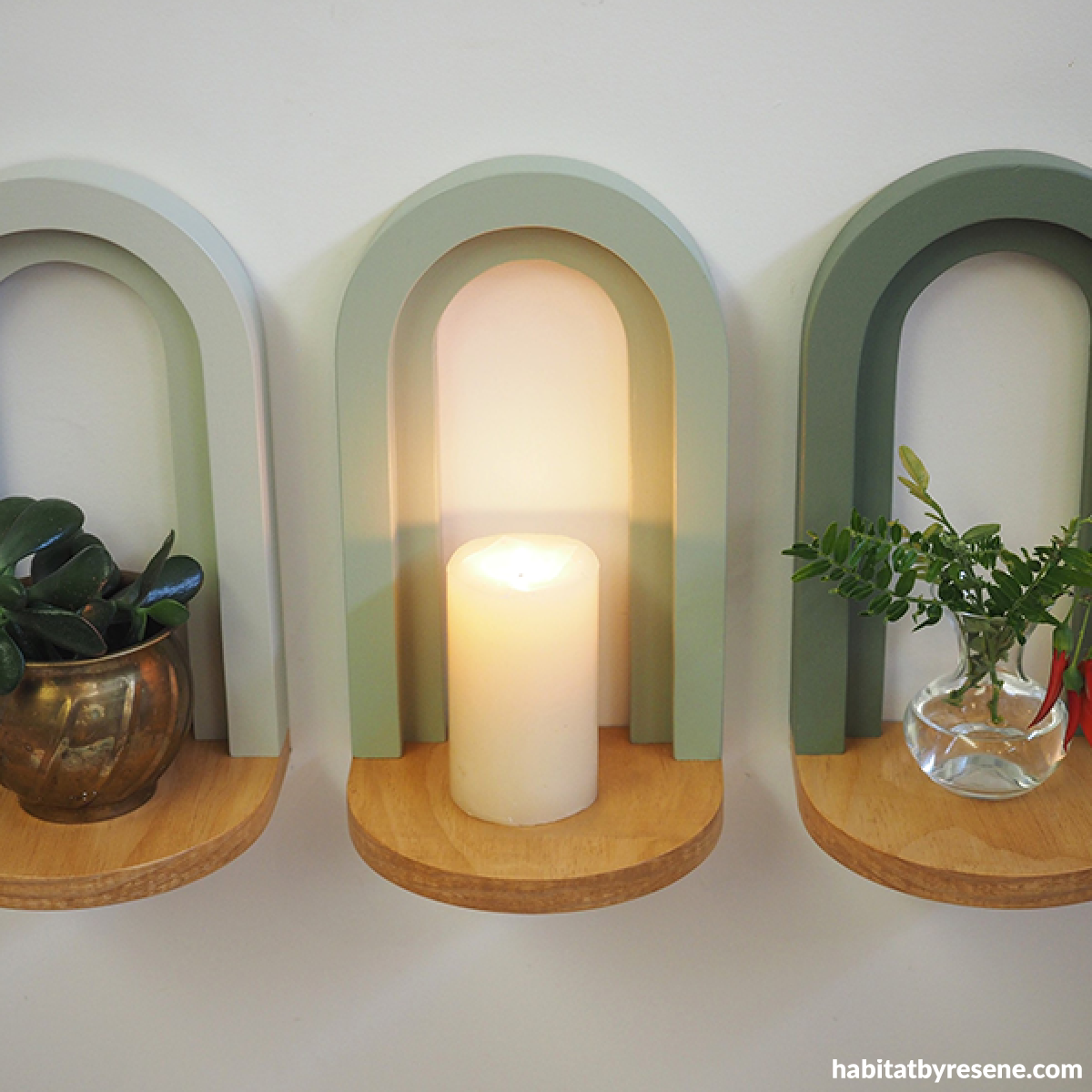 How to make DIY arched shelves for your wall | Habitat by Resene