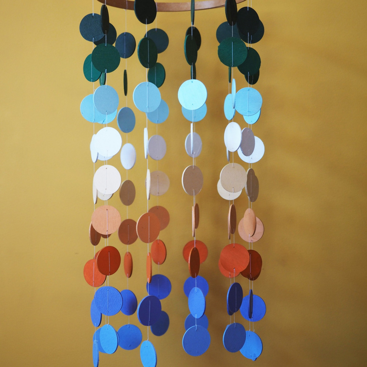 DIY colourful circle mobile | Habitat by Resene